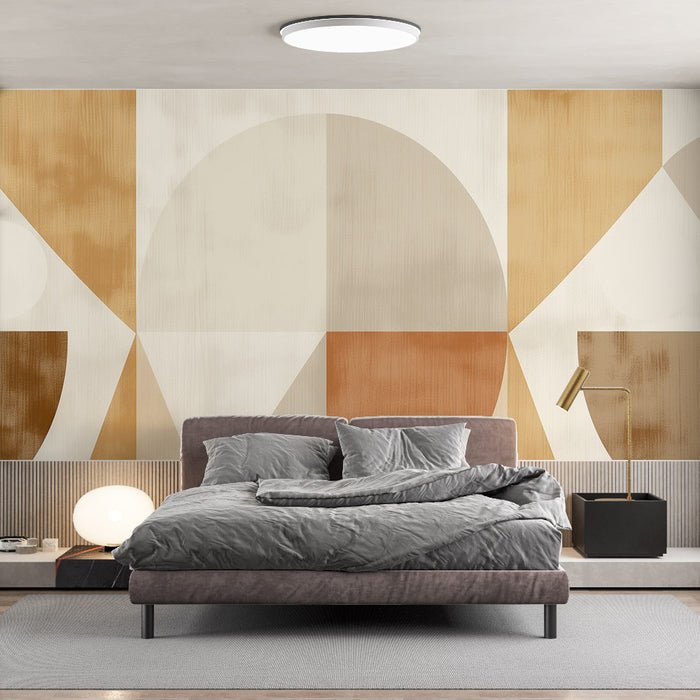 Geometric Wallpaper Mural | Geometric Shape Splicing - Carving wallpaper
